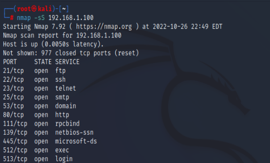《网络攻击与防御》 主机发现与端口扫描实验nmap（2）_主机扫描实验-CSDN博客