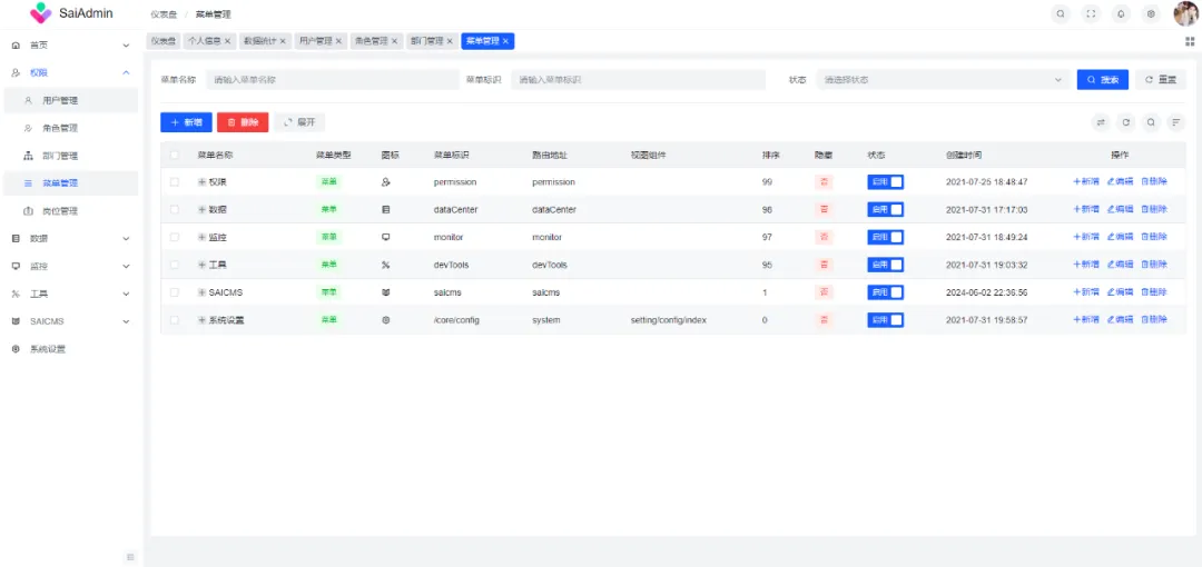 SaiAdmin：智能与效率的完美结合-CSDN博客