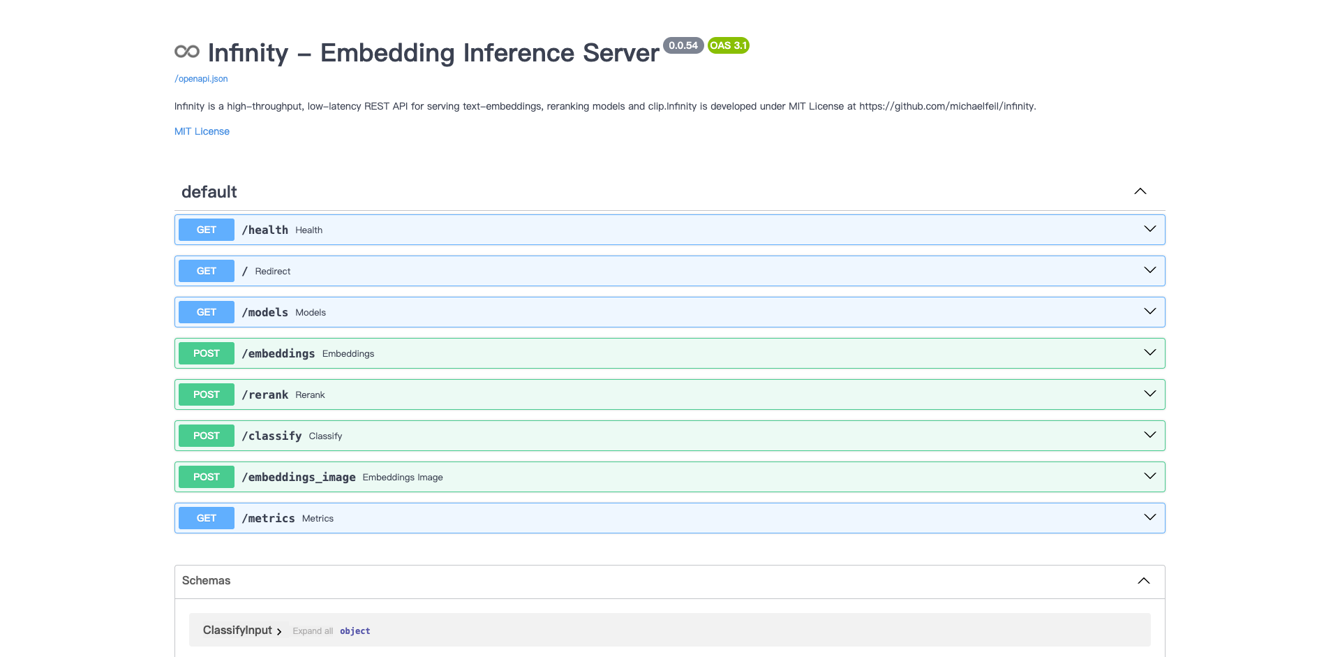 Infinity: 高性能文本嵌入和重排序API_infinity 文档-CSDN博客