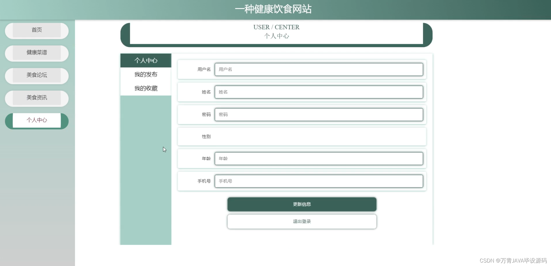 Ssmjsp计算机毕业设计一种健康饮食网站4n77y（程序lw源码远程部署）基于ssm饮食健康与营养信息交流网站 Csdn博客 