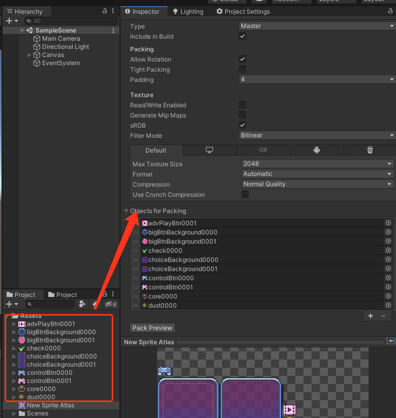 Unity UGUI Sprite Atlas图集打包-CSDN博客