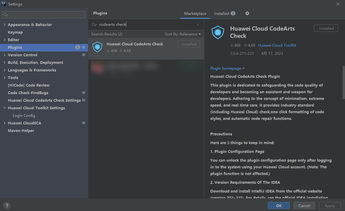 华为云CodeArts Check代码检查插件（IntelliJ IDEA版本）使用指南_huawei cloud codearts check-CSDN博客