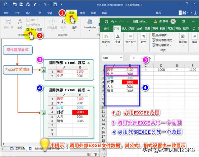 如何调用excel_思维导图学习教程技巧，你会用Mindmanager调用外部Excel数据吗-CSDN博客