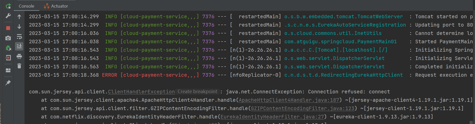 错误：caused By Connectexception Connection Refused Connect Caused By Net Ucanaccess