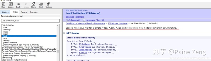 solidworks api二次开发实例详解_C# SolidWorks 二次开发 API---导入dxf_dwg到图纸或者零件草图 ...