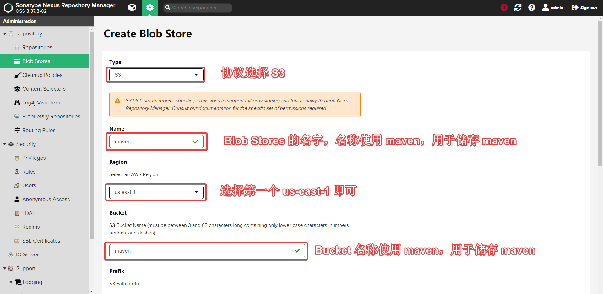 私库搭建4：Nexus 私库 配置 S3 Blob Stores_nexus minio-CSDN博客