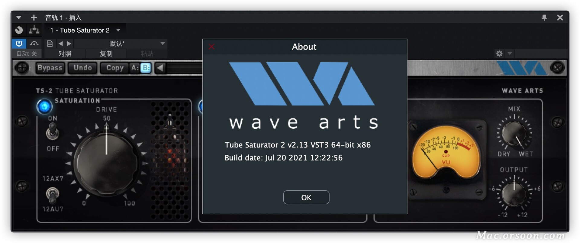 Wave Arts Tube Saturator for Mac(电子管模拟效果器插件)_电子管效果器插件-CSDN博客
