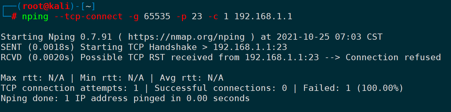 网络探测的中流砥柱-Nping使用_nping语法-CSDN博客