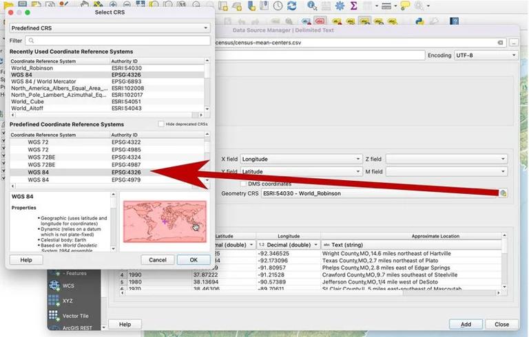 如何在QGIS中将纬度和经度添加为CSV文件_qgis shp导出csv包括经纬度-CSDN博客