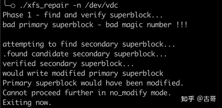 xfs文件系统修复 superblock sb agf agi agfl_xfs superblock-CSDN博客