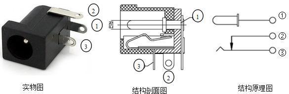 dc005电源插座三脚封装尺寸_DC-005电源插座有三个引脚分别要怎么接？-CSDN博客