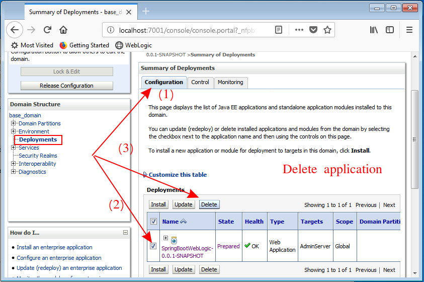 在 Oracle WebLogic Server 上部署 Spring Boot 应用程序_springboot 部署weblogic-CSDN博客