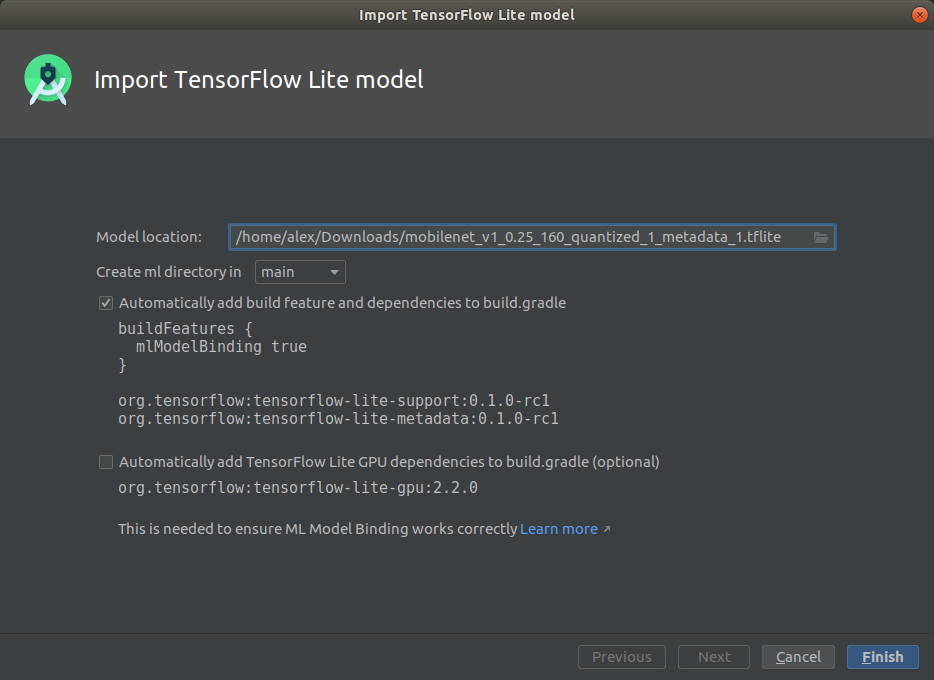 直接java调用tflite_Android Studio新特性：使用TFLite模型更简单-CSDN博客