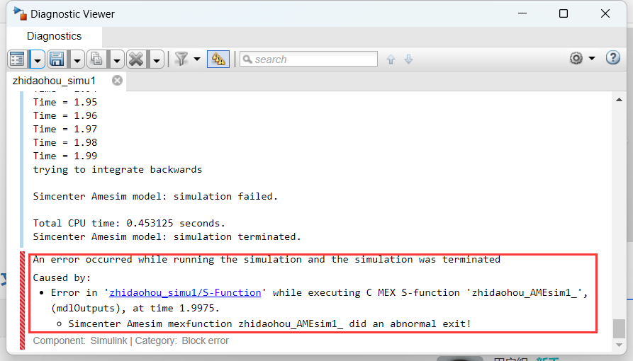 simulink联合仿真液压子模型did an abnormal exiet_amesim和simulink联合显示 did an ...