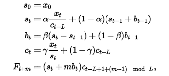 Holt-Winters模型原理分析及代码实现（python)_holtwinters模型参数确定-CSDN博客