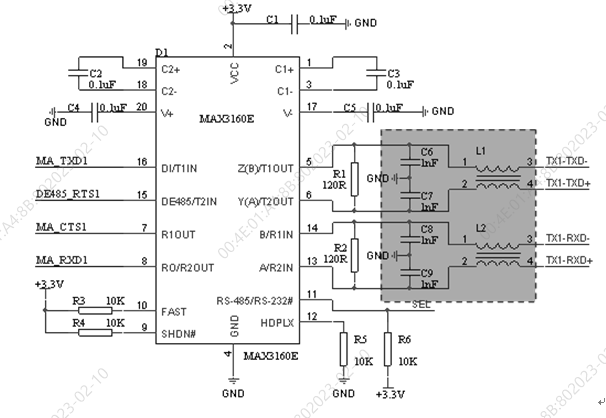 基于MAX3160E的RS485接口芯片的电磁兼容性设计详解-CSDN博客