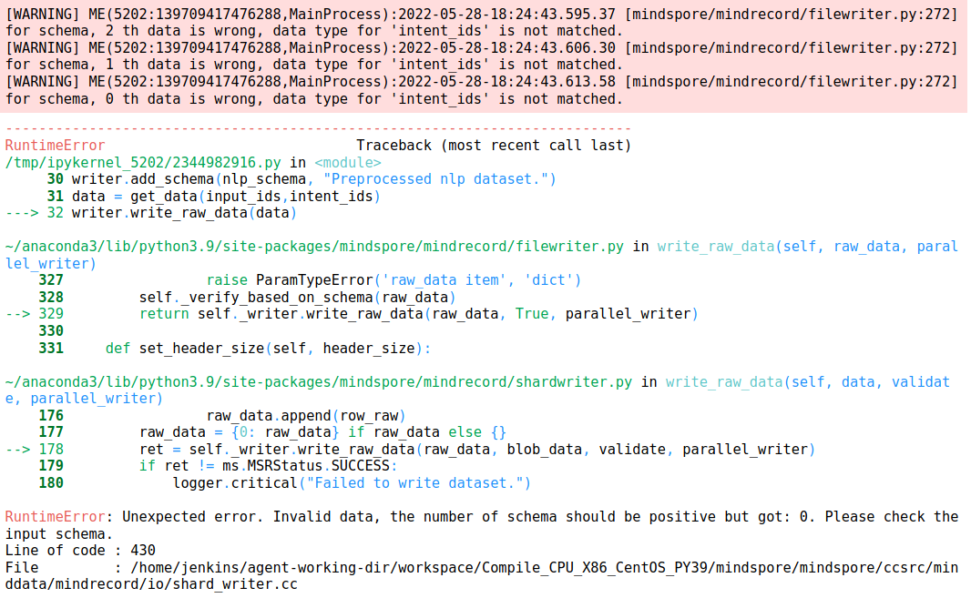 MindSpore报错"；RuntimeError: Unexpected error. Invalid data."；-CSDN博客