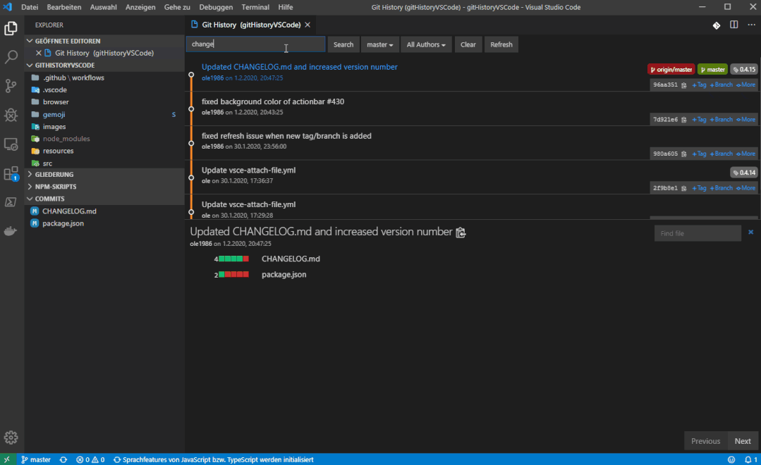 VS Code 最好的 Git 可视化插件-CSDN博客