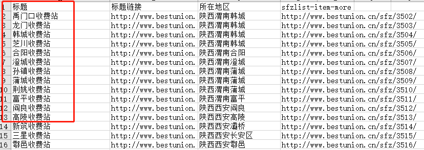Python调用百度地图api批量查询全国高速收费站点经纬度全国公路服务区经纬度 Csdn博客 5847