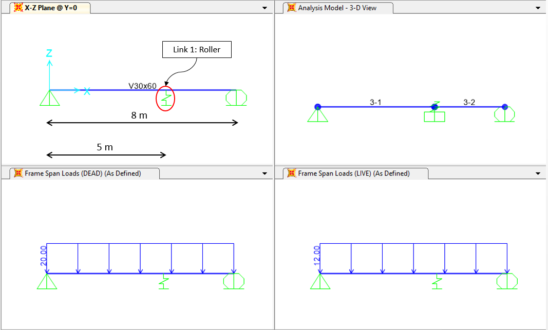 【SAP2000】使用link单元改变结构支撑条件Changing Support Conditions of a Structure_sap2000连接单元怎么用-CSDN博客