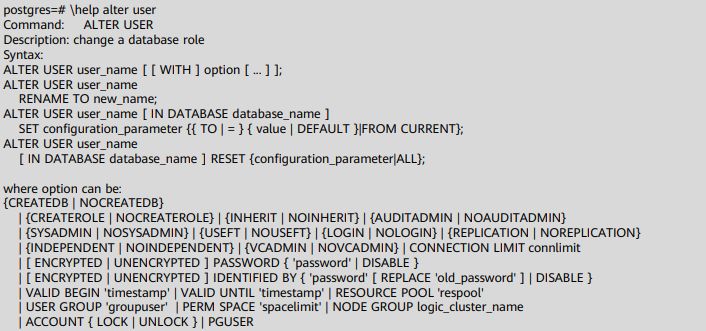 Opengauss的用户与角色openguassdb 检查用户基本权限 Csdn博客