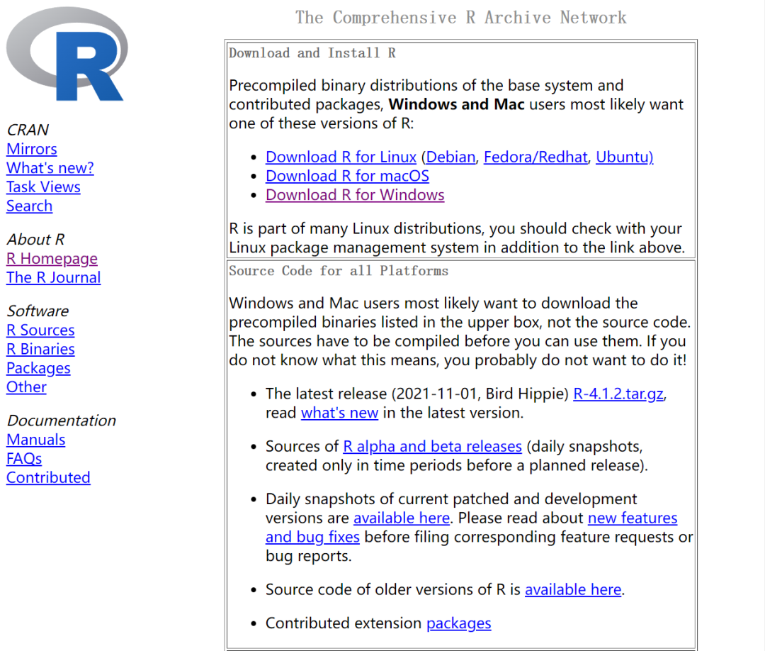 R的下载和安装_r语言官网-CSDN博客