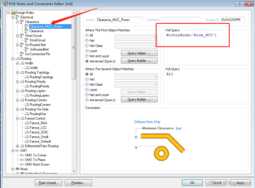 Altium Designer规则检查错误Room Definition Between Component on TopLayer And Rule on TopLayer_ad room ...
