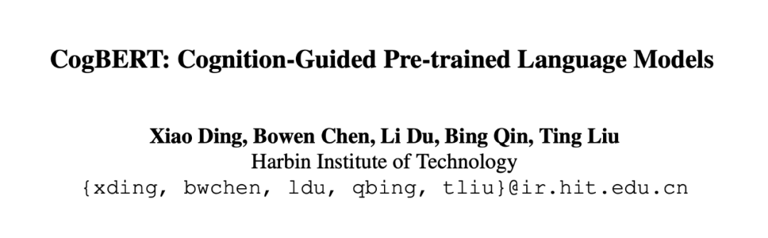 COLING'22 | CogBERT：脑认知指导的预训练语言模型-CSDN博客