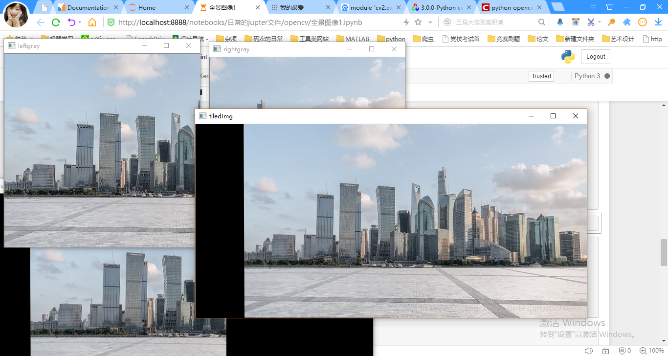 python opencv 拼接失败,python+opencv中最近出现的一些变化（ OpenCV 官方的 Python tutorial ...