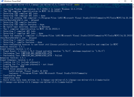 搭建VS2019+MongoDB的运行环境_vsstdio mongodb-CSDN博客
