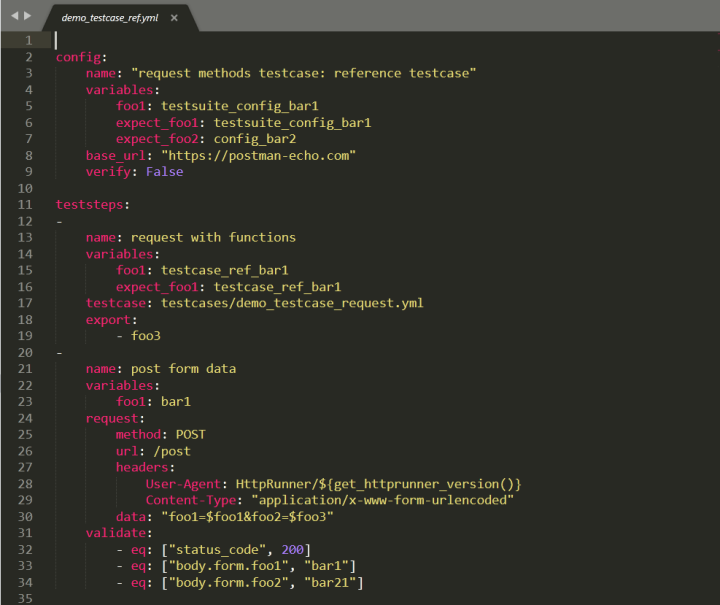 【HttpRunner v3.x】笔记 ——2. 用脚手架快速创建项目_httrunner中debugtalk的文件位置-CSDN博客