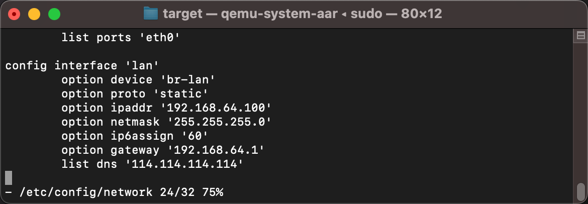 Macos13 运行Openwrt arm64 - Apple Silicon M1+_arm64 openwrt_ws907907的博客-CSDN博客