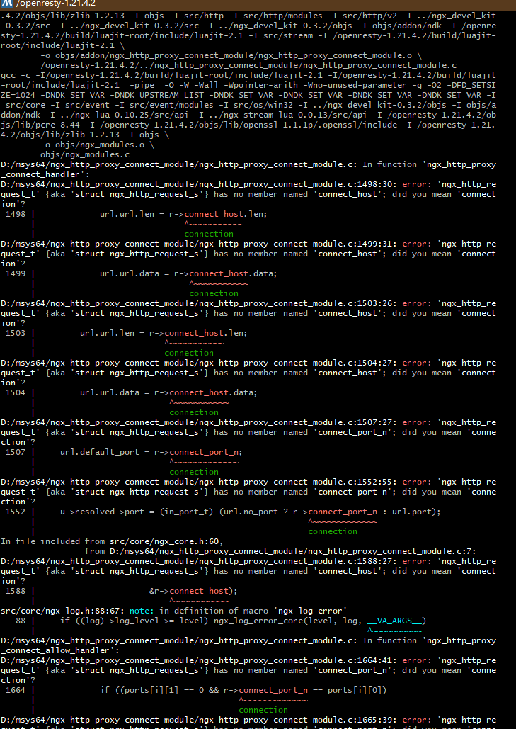 Windows编译OpenResty并加入正向代理_openresty msys2 编译环境-CSDN博客