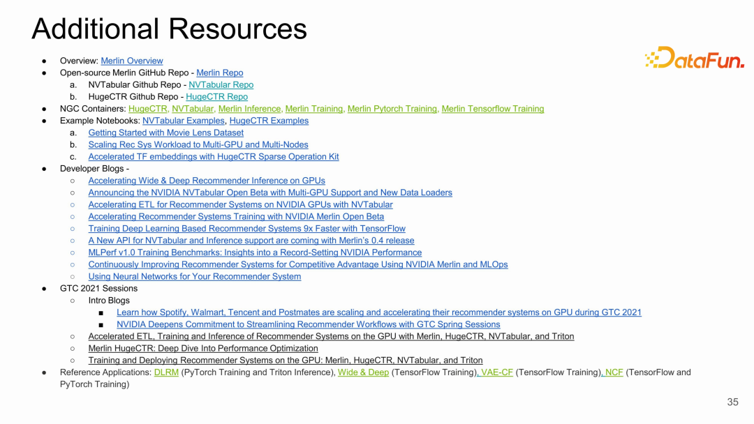 NVIDIA-Merlin: 基于GPU的推荐系统训练和推理全套方案-CSDN博客