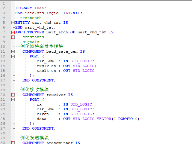 UART串口通信设计VHDL代码modelsim仿真_modelsim仿真uart-CSDN博客