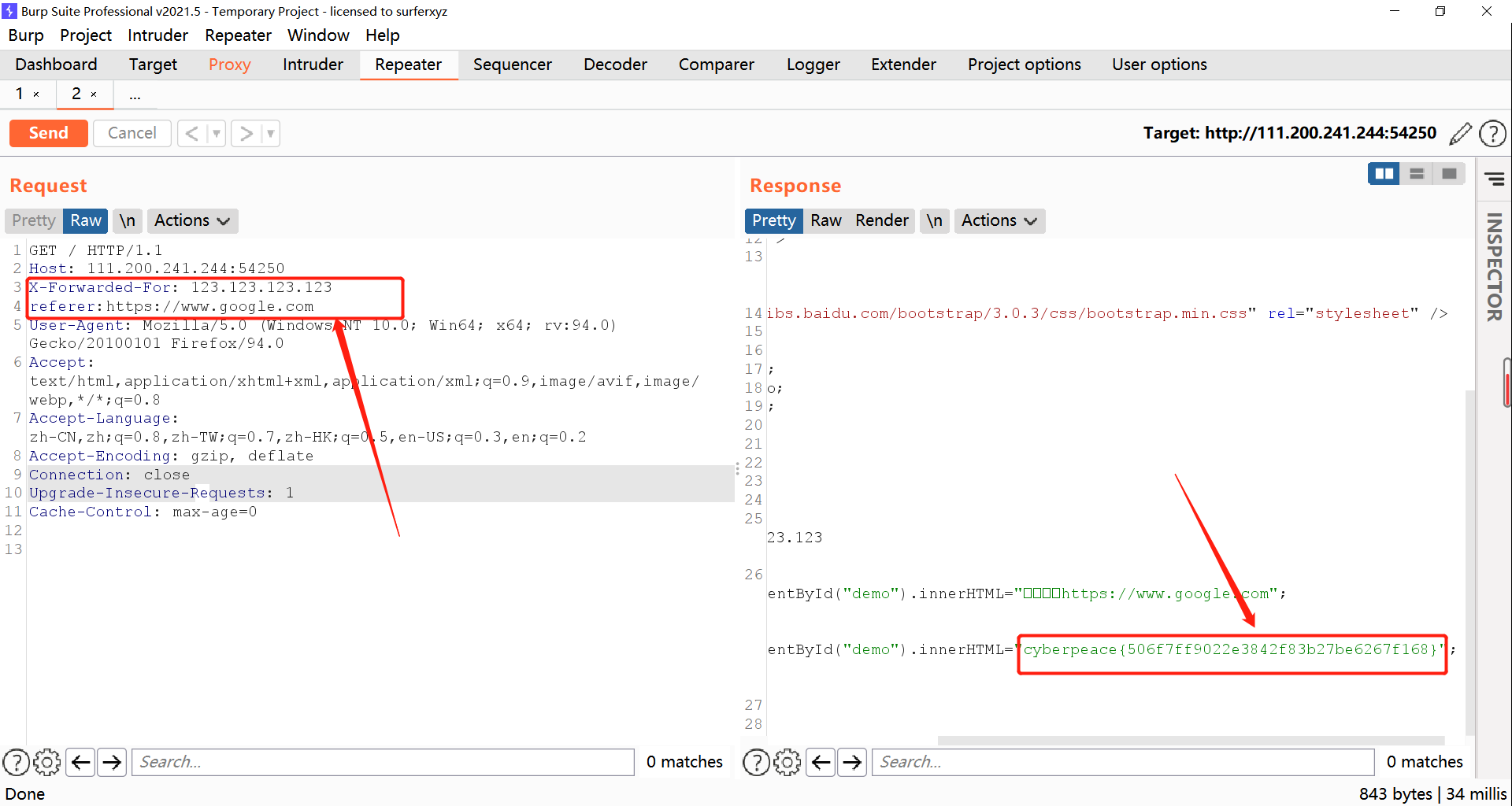 攻防世界-xff_referer-CSDN博客
