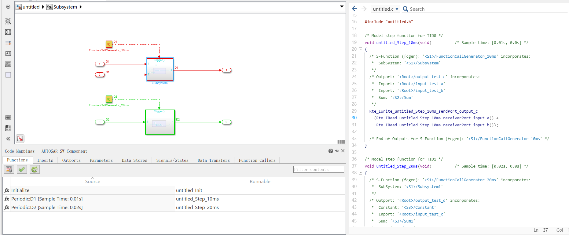 Autosar SWC在Simulink中设置多个runnable_simulink中开发autosar应用层软件,对于多种不同运行周期的函数调度需-CSDN博客