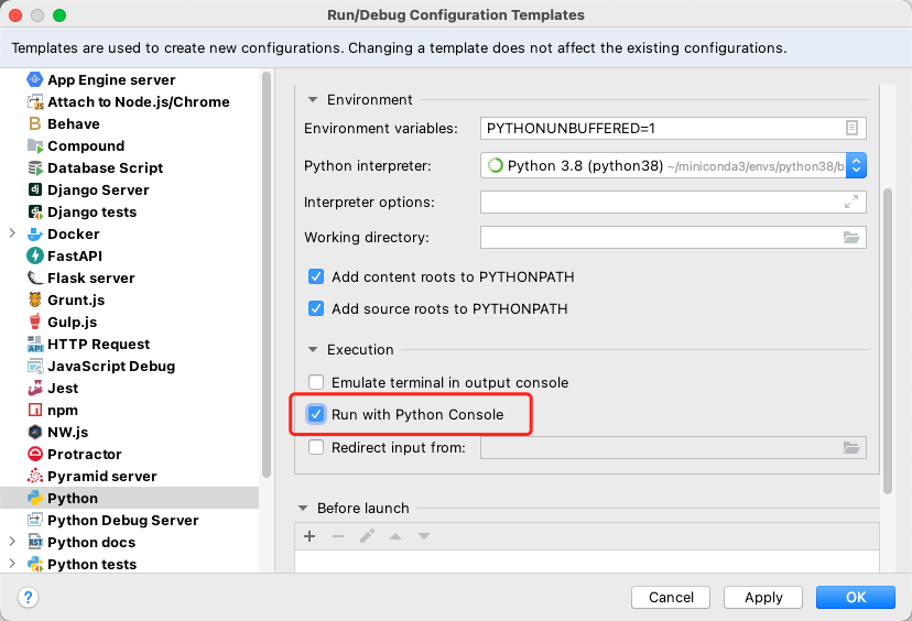 Python Pycharm 运行设置让程序运行在Python Console中图文详解包教会_pycharm运行 python console-CSDN博客