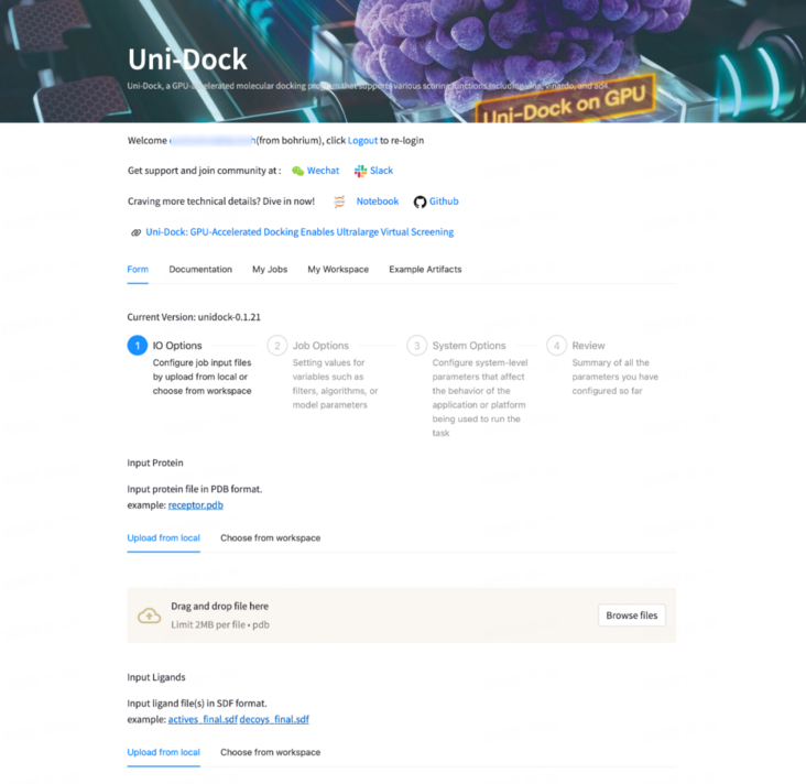 Uni-Dock教程：上手体验「1600 ×」加速的分子对接计算_unidock-CSDN博客