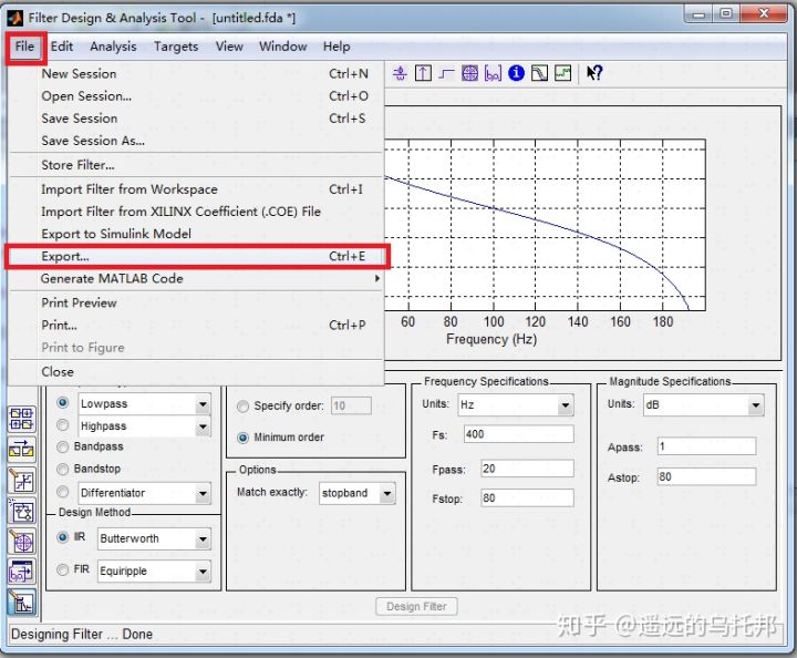 fdatool 滤波器设计学习整理_fdatool导出的滤波器参数-CSDN博客