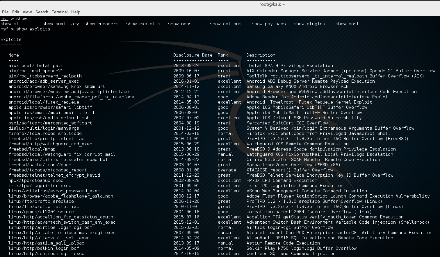 第四期_Metasploit 基础(三)Exploits《Metasploit Unleashed Simplified Chinese version（Metasploit官方文档教程中文版 ...