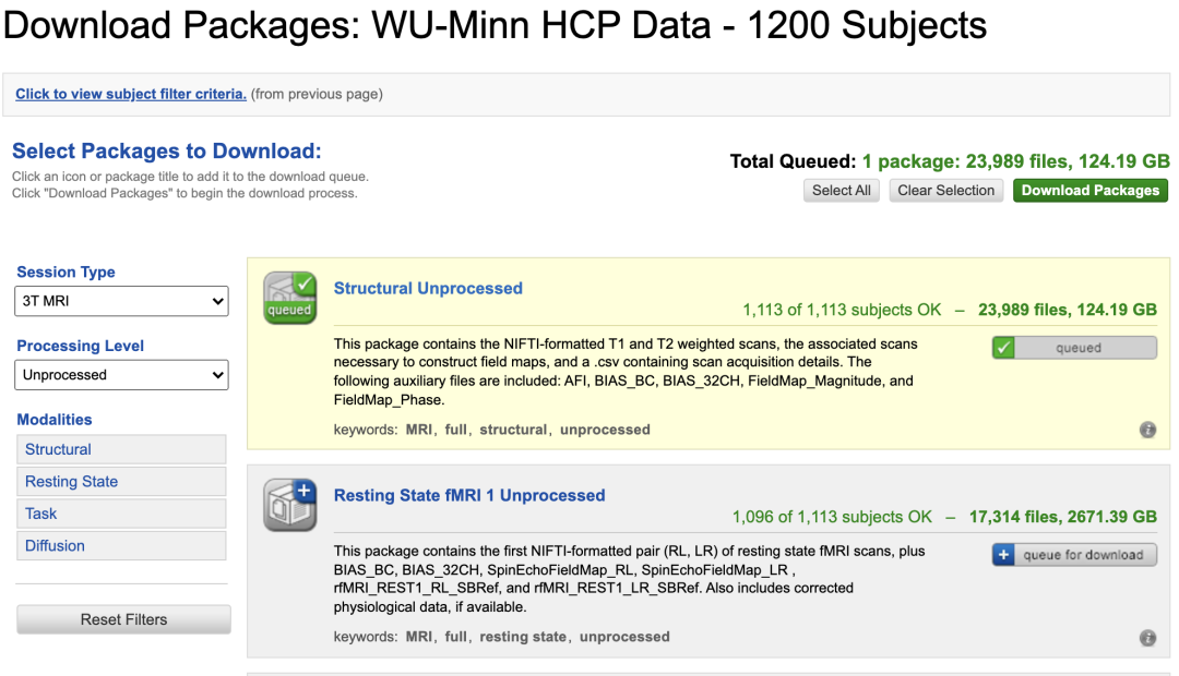 Data Tour: Human Connectome Project (HCP)数据下载-CSDN博客