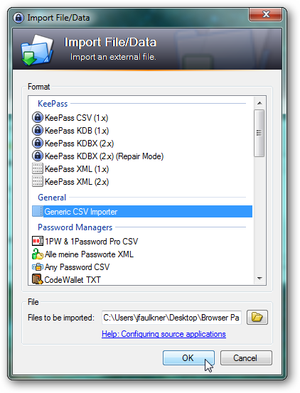 keepass key保存_如何将保存的浏览器密码导入KeePass-CSDN博客