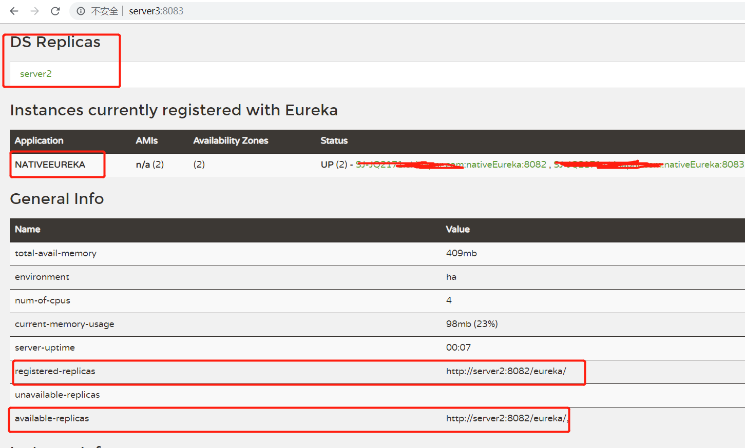 Eureka注册中心高可用及常用配置项_使用eureka组件作为注册中心时,使用什么做为配置中心-CSDN博客