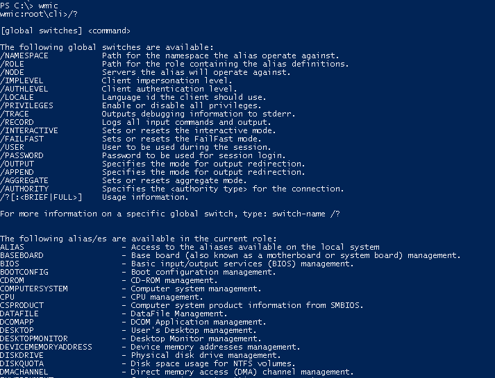 windows wmic_Windows WMIC（Windows管理界面命令）教程和示例-CSDN博客