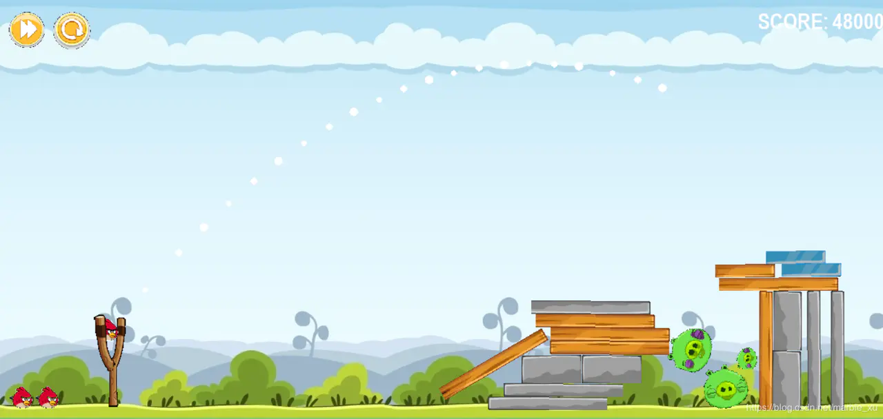 Python 愤怒的小鸟代码实现：物理引擎pymunk使用pymunk教程 Csdn博客