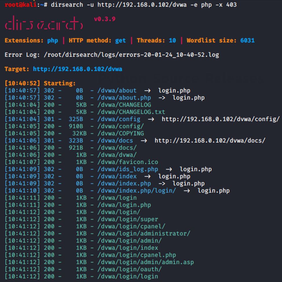 如何使用Dirsearch探测Web目录_查询web目录文件-CSDN博客