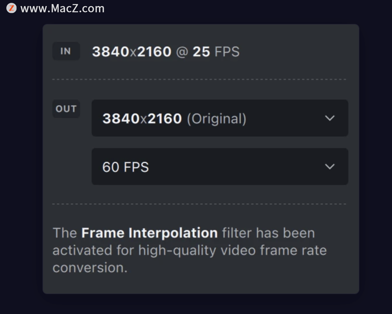 如何使用 Topaz Video AI 将 24 或 25 fps 素材转换为 60 fps？_chronos fast-CSDN博客