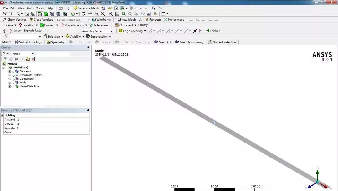 fluent什么时候用滑移网格_FLUENT案例 | 04 使用滑移网格模拟水锤现象——Water Hammer...-CSDN博客
